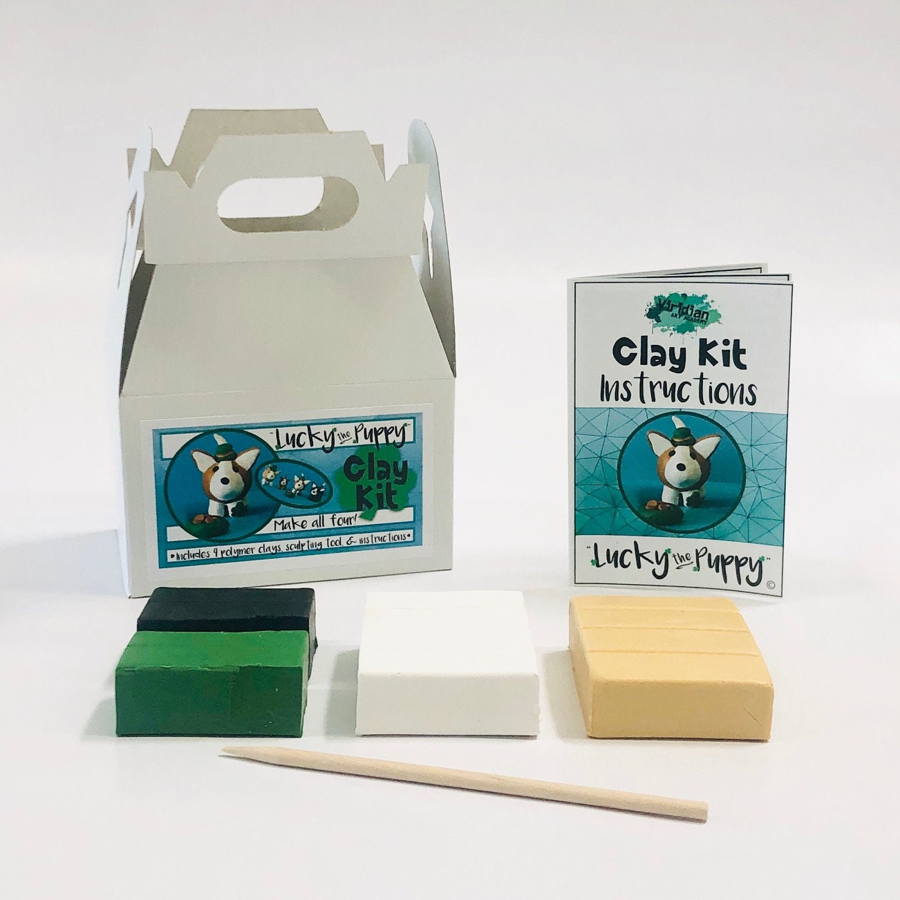 Corgi Puppy Clay Kit // Adorable St. Paddy's Day Gift // DIY Polymer ...