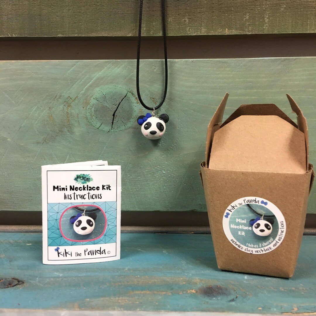 Party Favors (4 Pack)// Panda Kits// Panda Charm// Necklace Kit ...