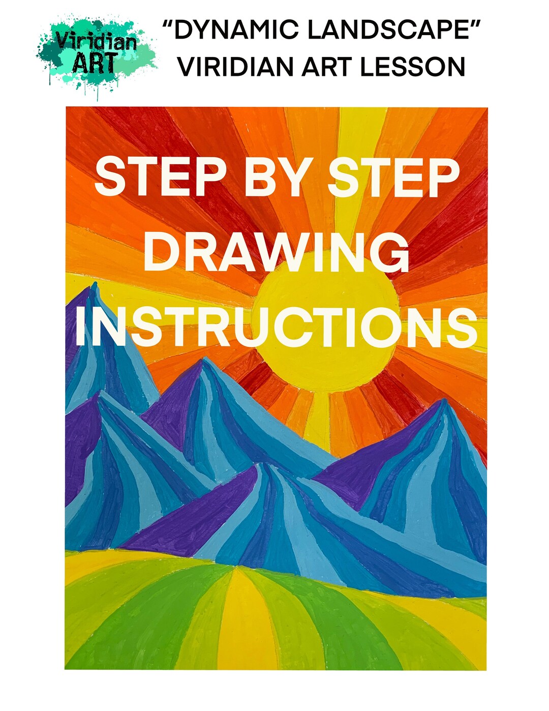 Dynamic Landscape- Step by Step Drawing Instructions by VIRIDIAN ART ...