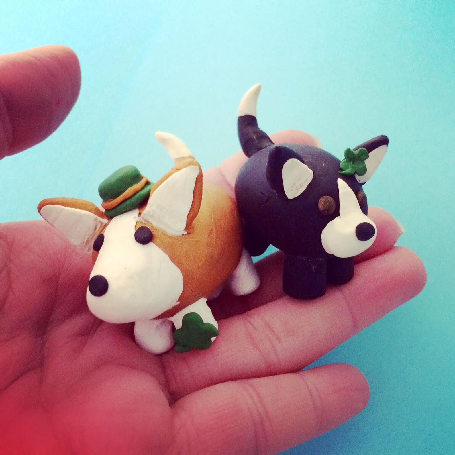 Corgi Puppy Clay Kit // Adorable St. Paddy's Day Gift // DIY Polymer ...