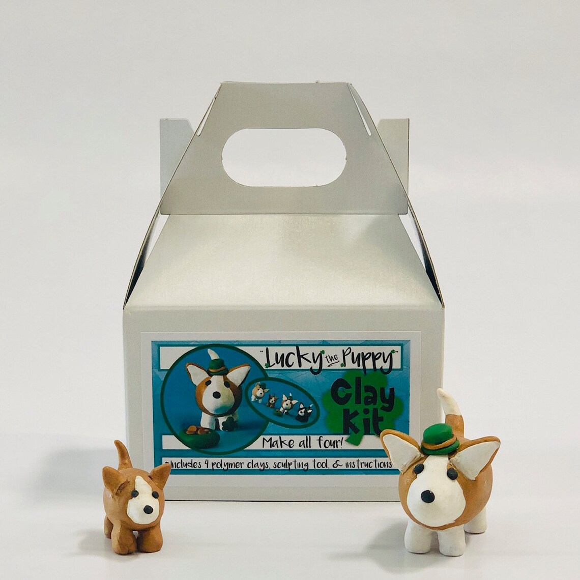 Corgi Puppy Clay Kit // Adorable St. Paddy's Day Gift // DIY Polymer ...