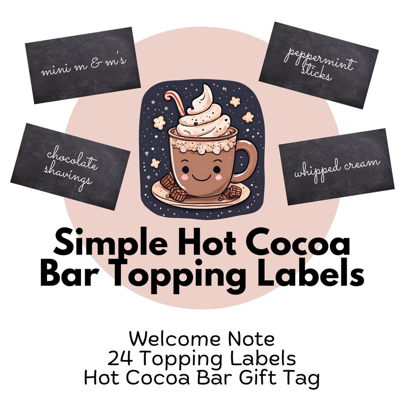 Hot Chocolate Bar Labels - Etsy
