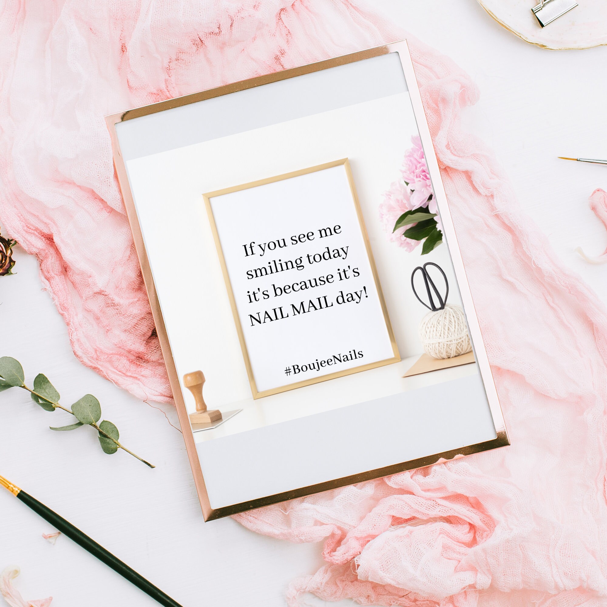 Boujee Nails Marketing, Social Media Bundle, for Instagram Feed ...