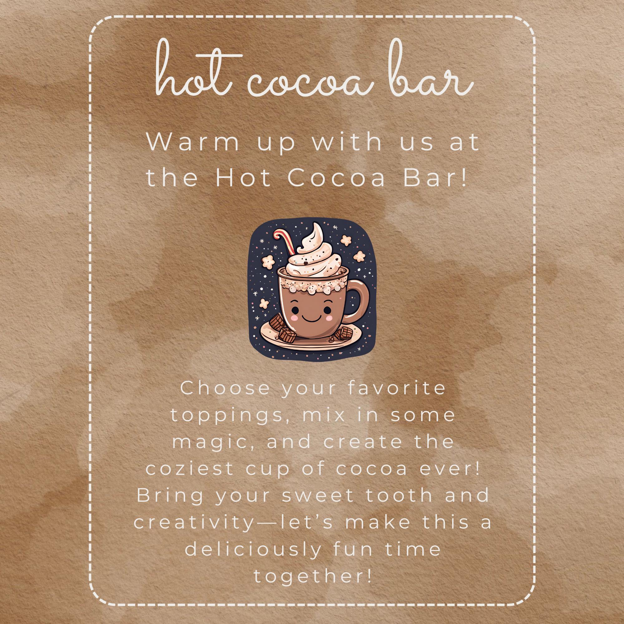 Simple Hot Cocoa Bar Printable Labels - Etsy