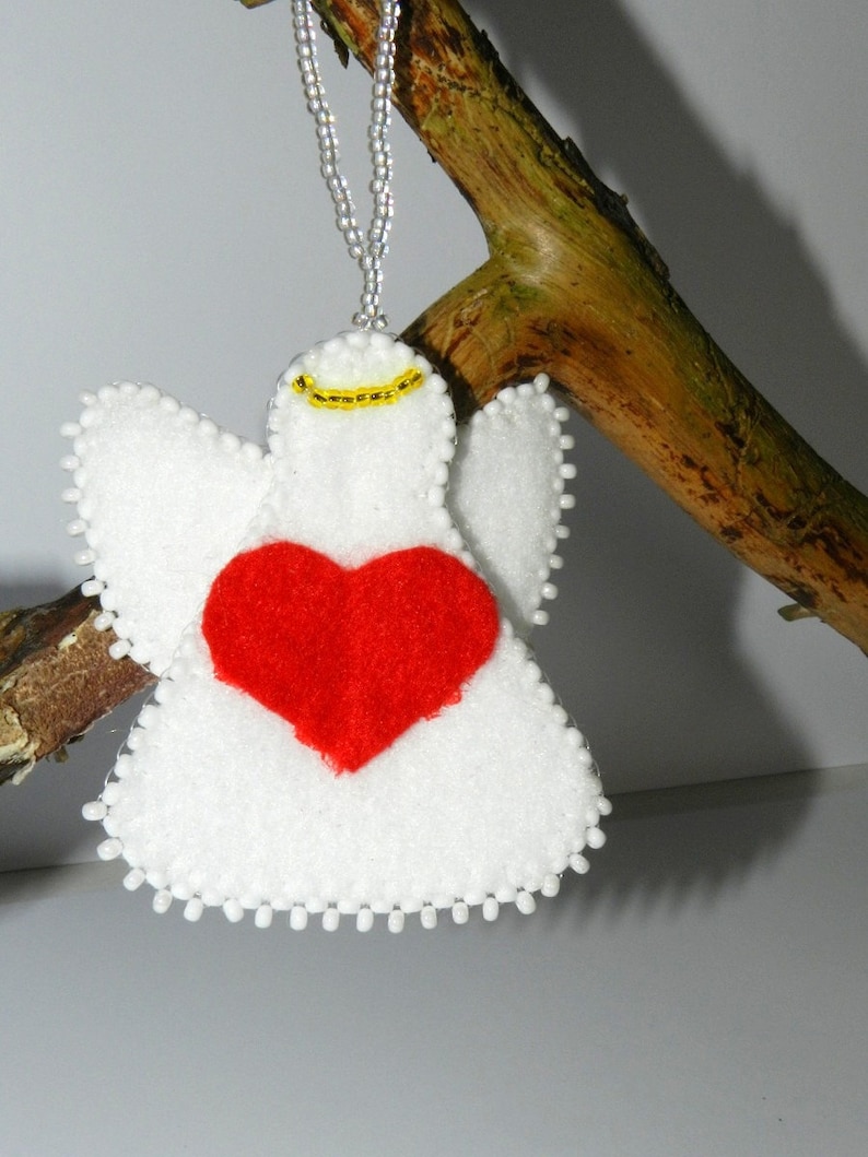 PDF Pattern/ Christmas Angel of Felt Tutorial/ Christmas Angel ...