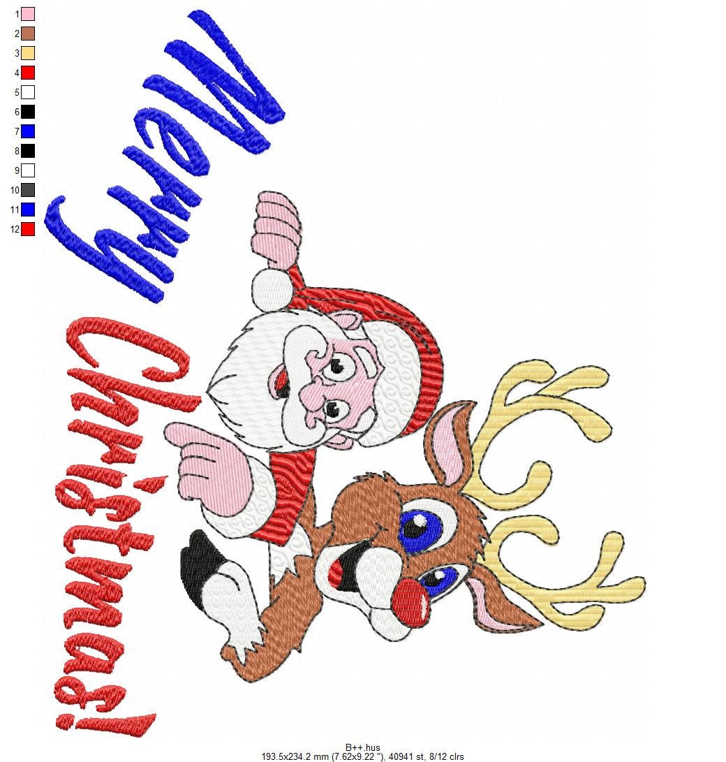 Santa Machine Embroidery Designs, Instant Download Files - Etsy