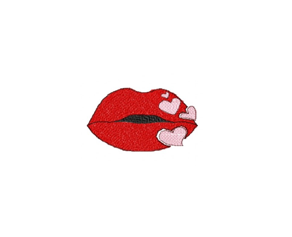 Embroidery Designs Lips Digital Files Embroidery Mouth - Etsy