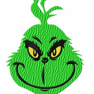 Grinch Machine Embroidery Designs, Instant Download Files, in 7 Sizes ...