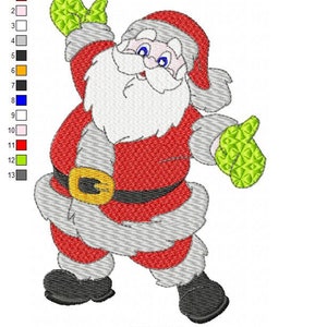 Santa Machine Embroidery Designs, Instant Download Files - Etsy