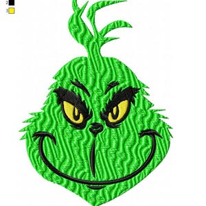 Grinch Machine Embroidery Designs, Instant Download Files, in 7 Sizes ...