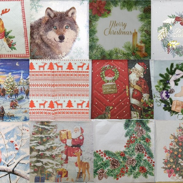 Christmas Decoupage Paper - Etsy