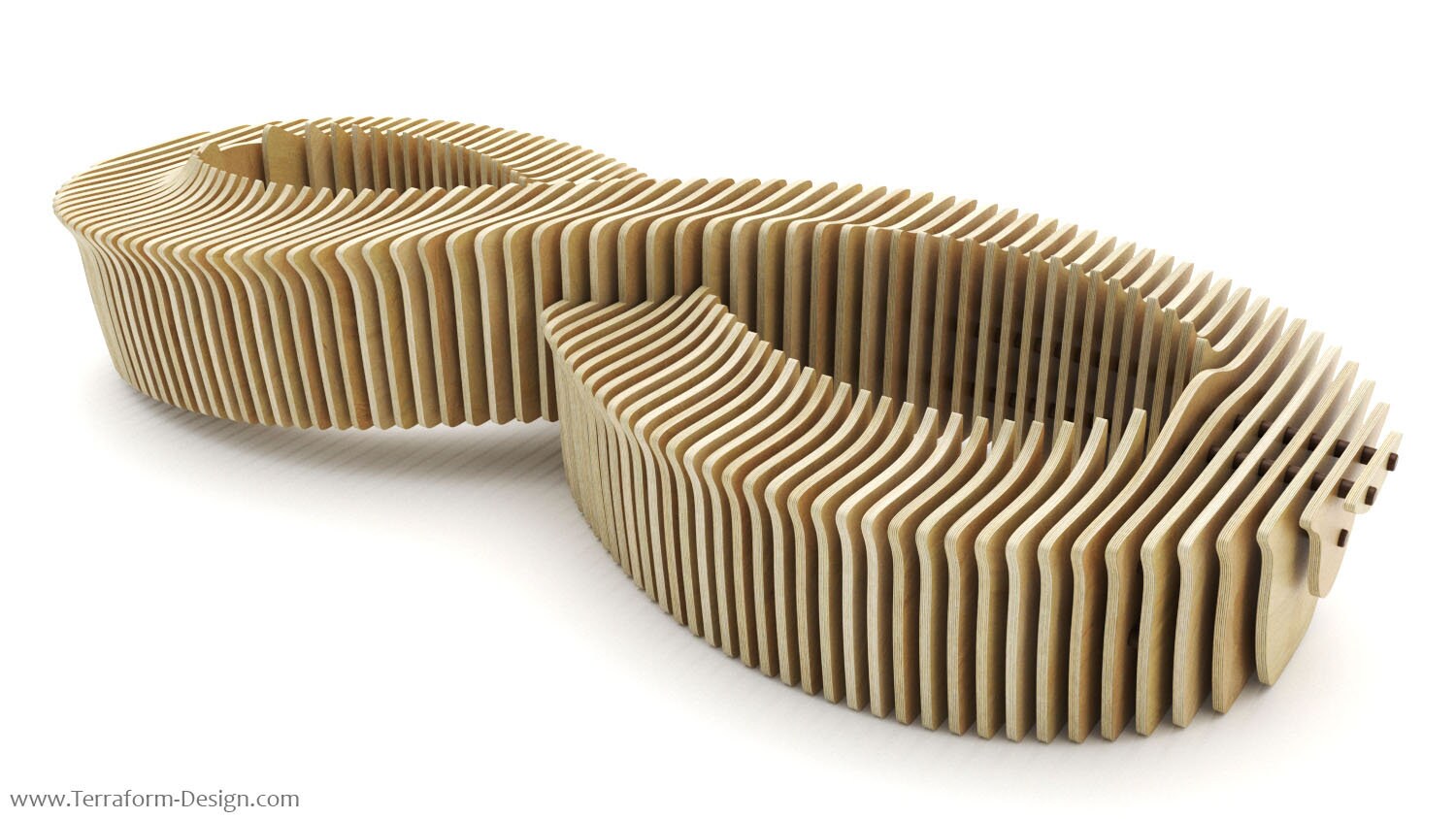 Infinity Bench CNC Cut Parametric Bench - Etsy