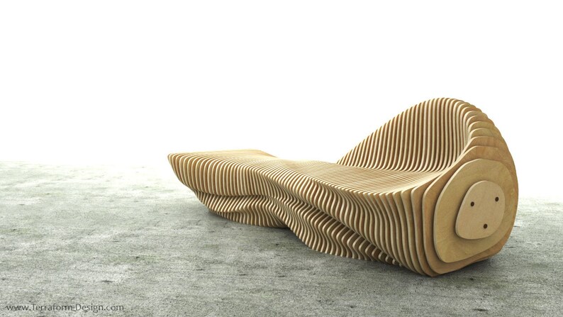Noctem Bench - CNC Cut Parametric Bench - Etsy