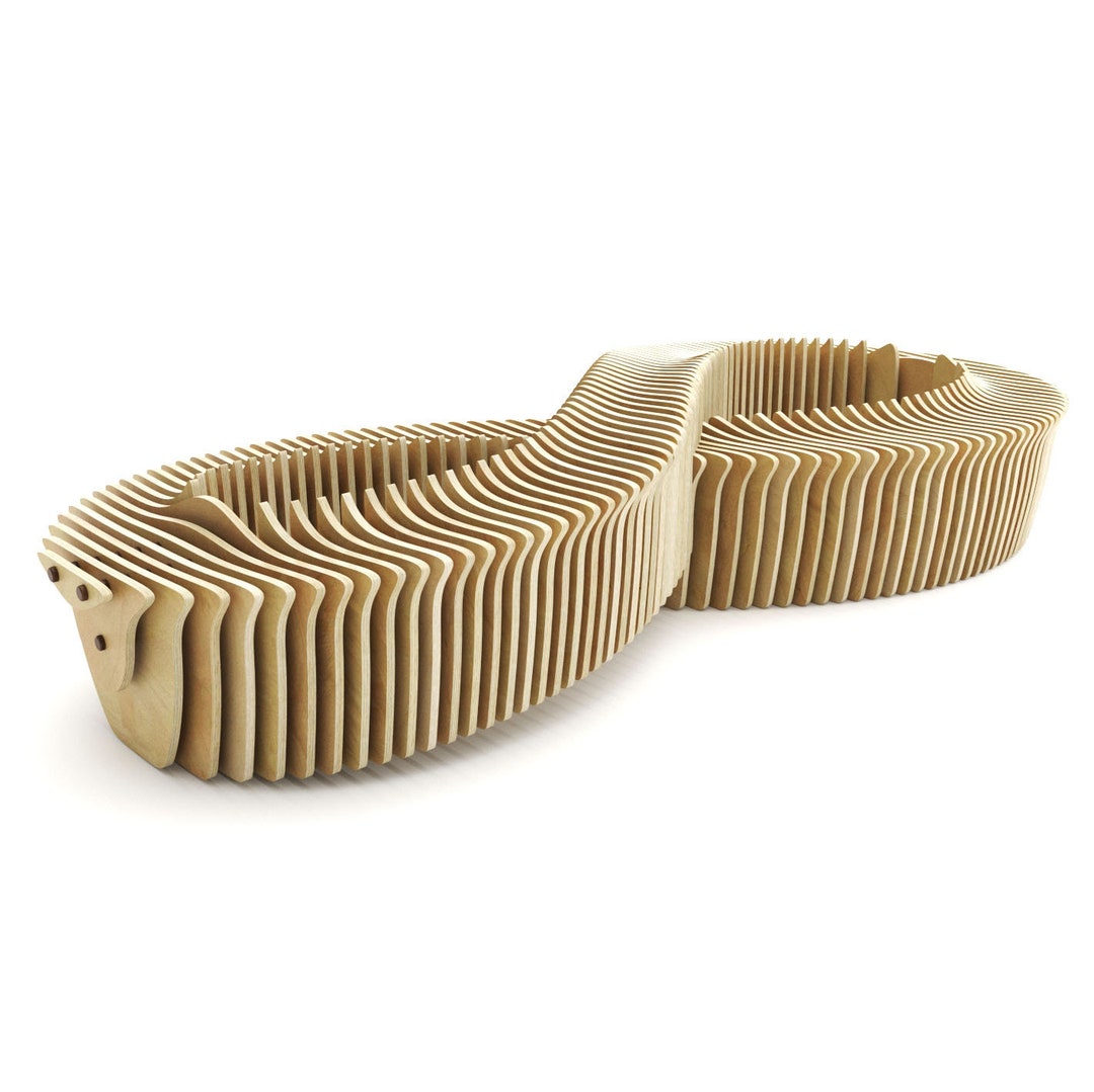 Infinity Bench - CNC Cut Parametric Bench - Etsy