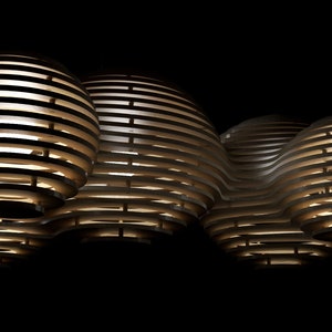 Nativi Chandelier - CNC Cut Parametric Light Fixture - Etsy