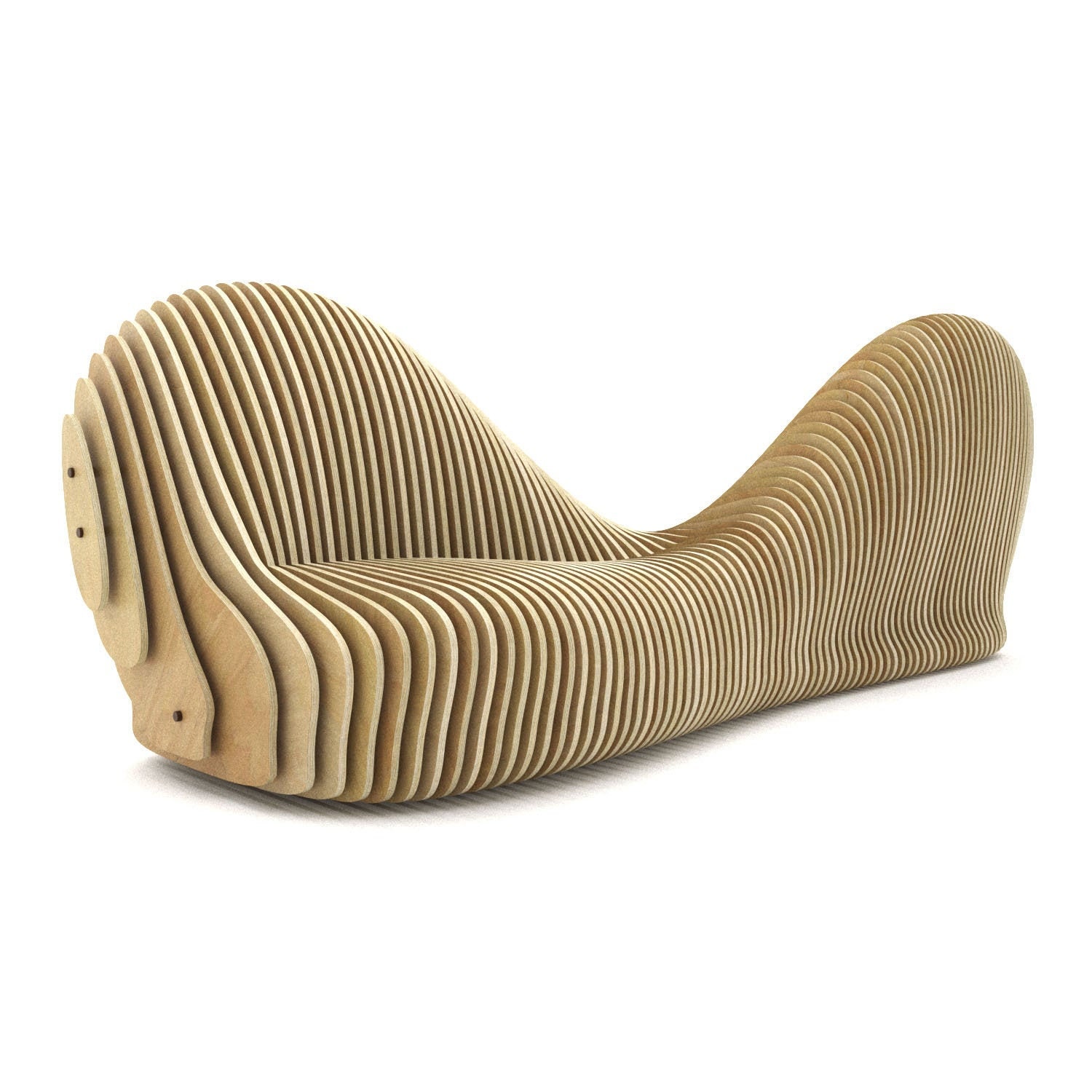 Sylva Bench - CNC Cut Parametric Bench - Etsy
