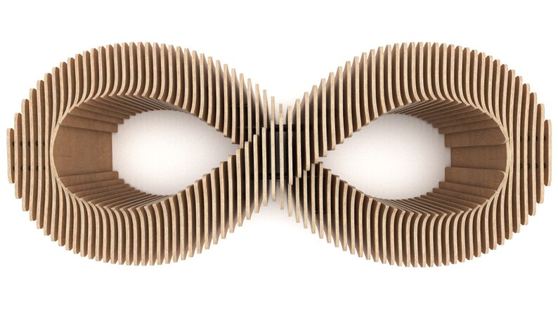 Infinity Bench CNC Cut Parametric Bench | Etsy