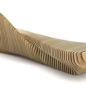 Noctem Bench - CNC Cut Parametric Bench - Etsy