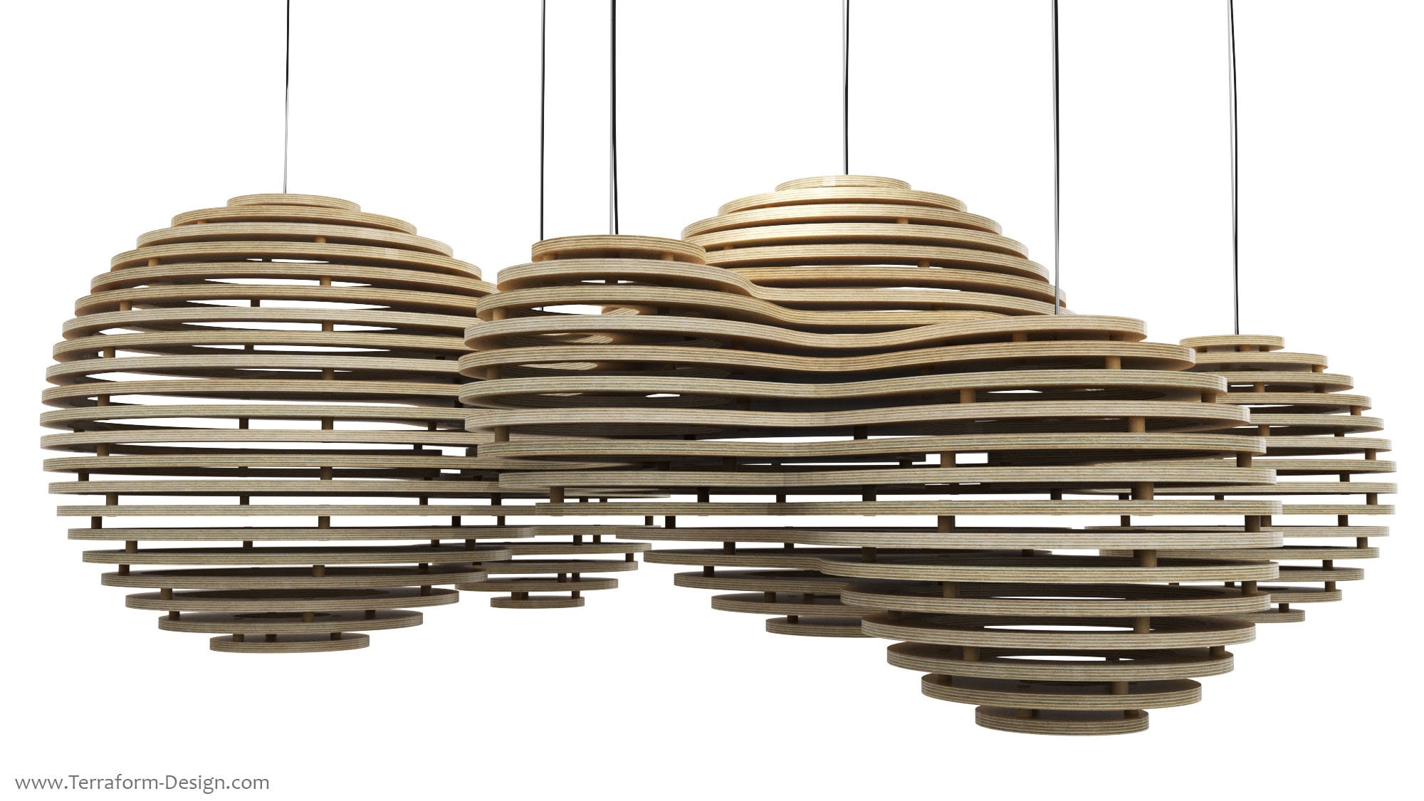 Nativi Chandelier CNC Cut Parametric Light Fixture - Etsy Australia