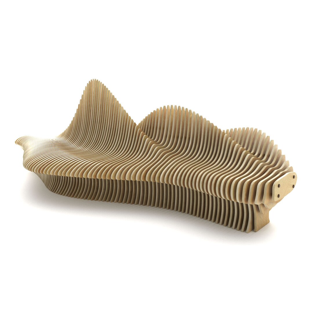 Gemini Alpha Bench - CNC Cut Parametric Bench - Etsy