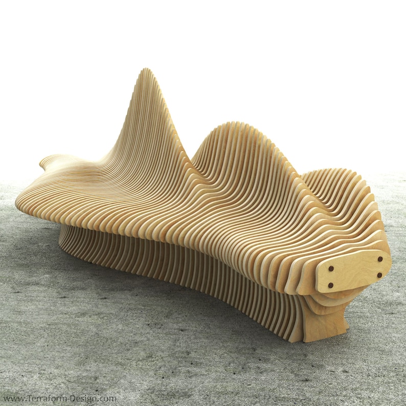 Gemini Alpha Bench - CNC Cut Parametric Bench - Etsy