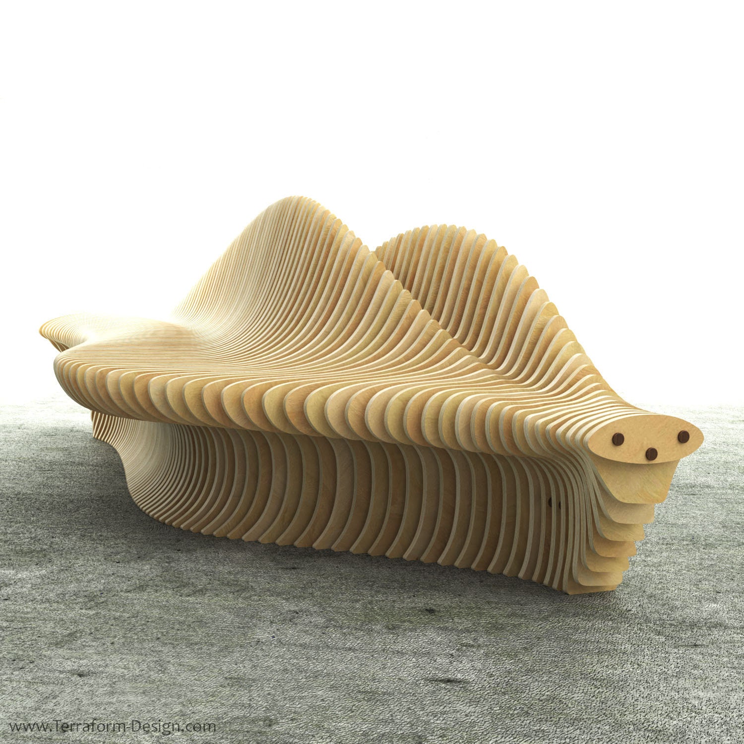 Gemini Beta Bench - CNC Cut Parametric Bench - Etsy