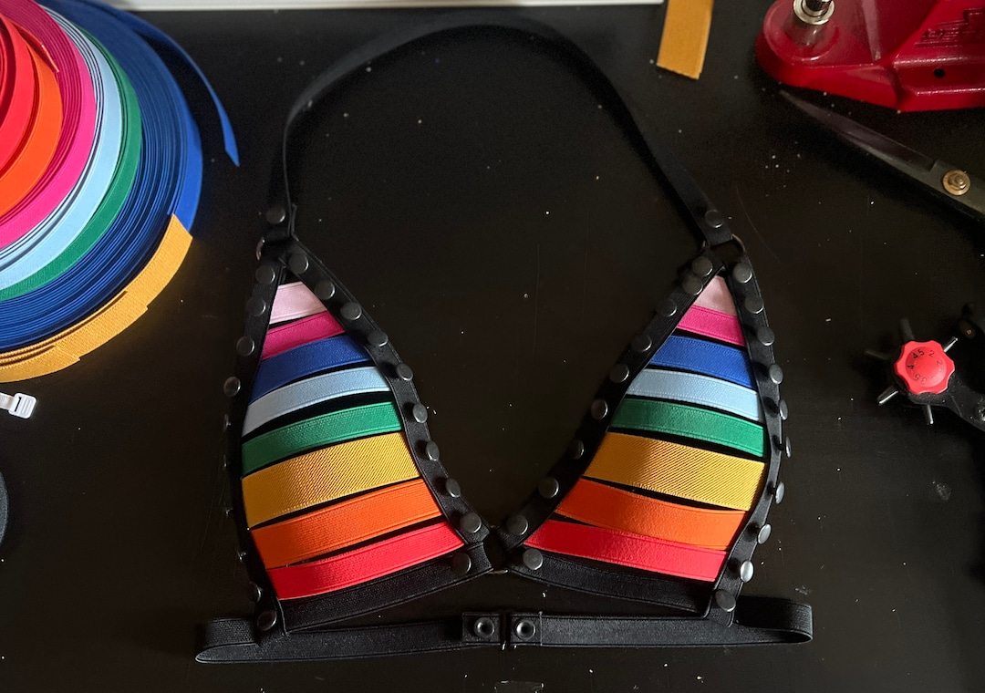 Silver Robotic Bionic Cage Bra Fashion Harness Rave Burning Man Kawaii ...