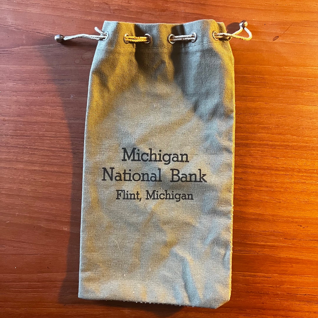 Vintage Bank Deposit Bag Michigan National Bank Flint - Etsy