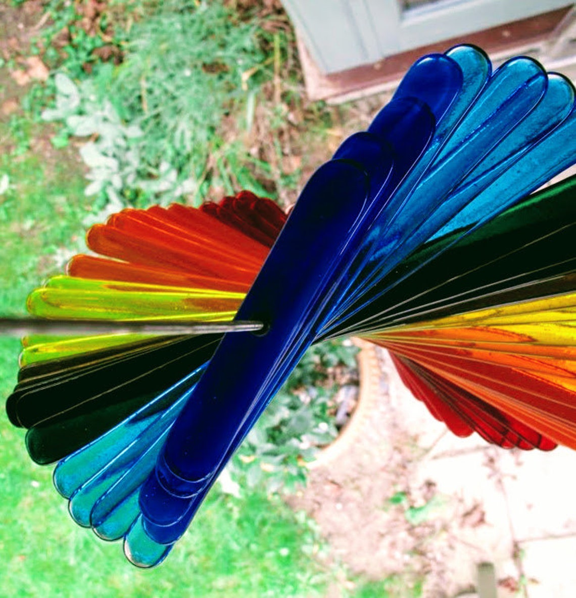 3D Glass Sculpture Hanging Glass Art Large Glass Mobile - Etsy