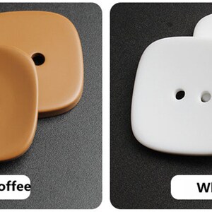 8pcs 14 Colors 2-hole Square Resin Buttons Fashion Square Sewing ...