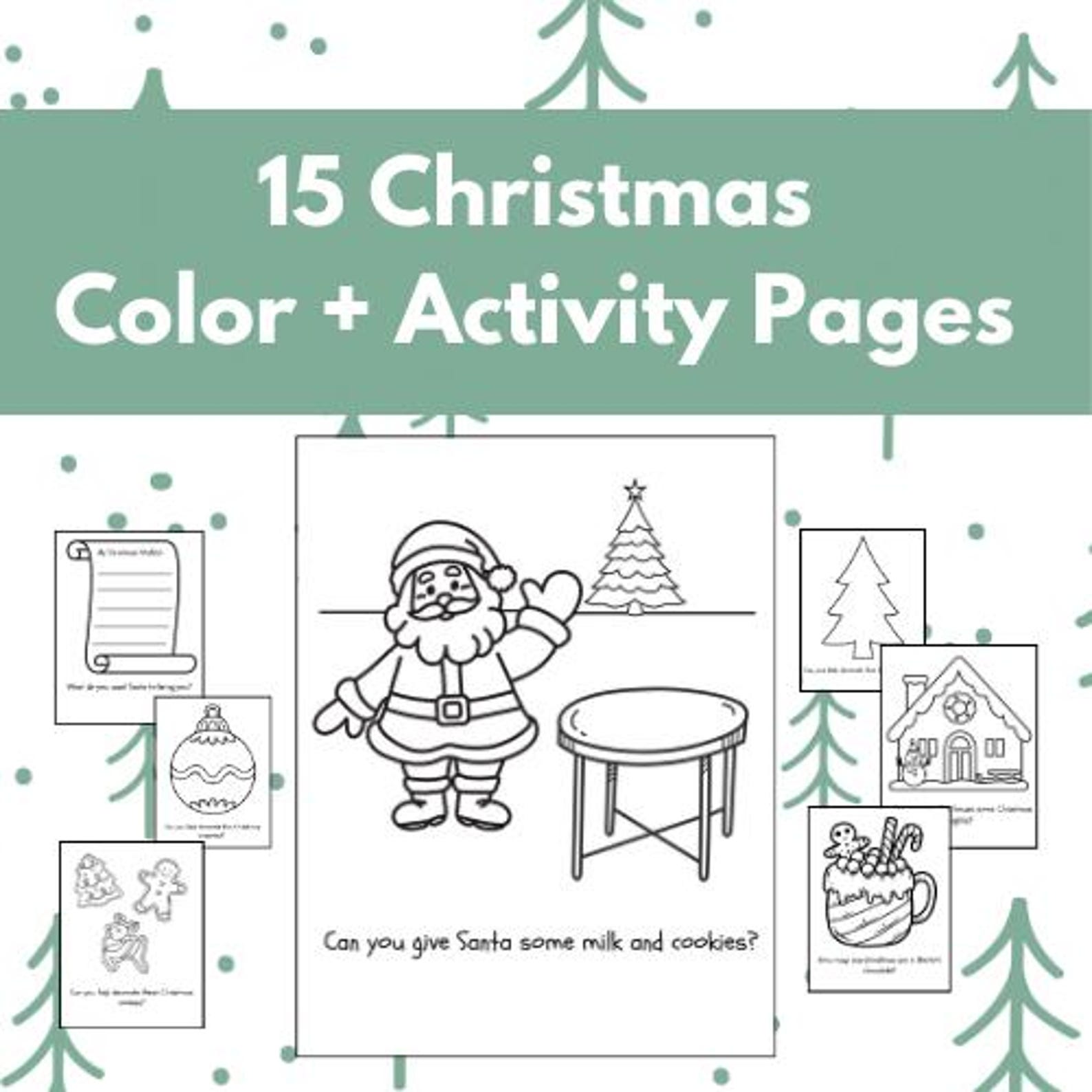 15 Unique Christmas Activity Pages for Kids! - Etsy
