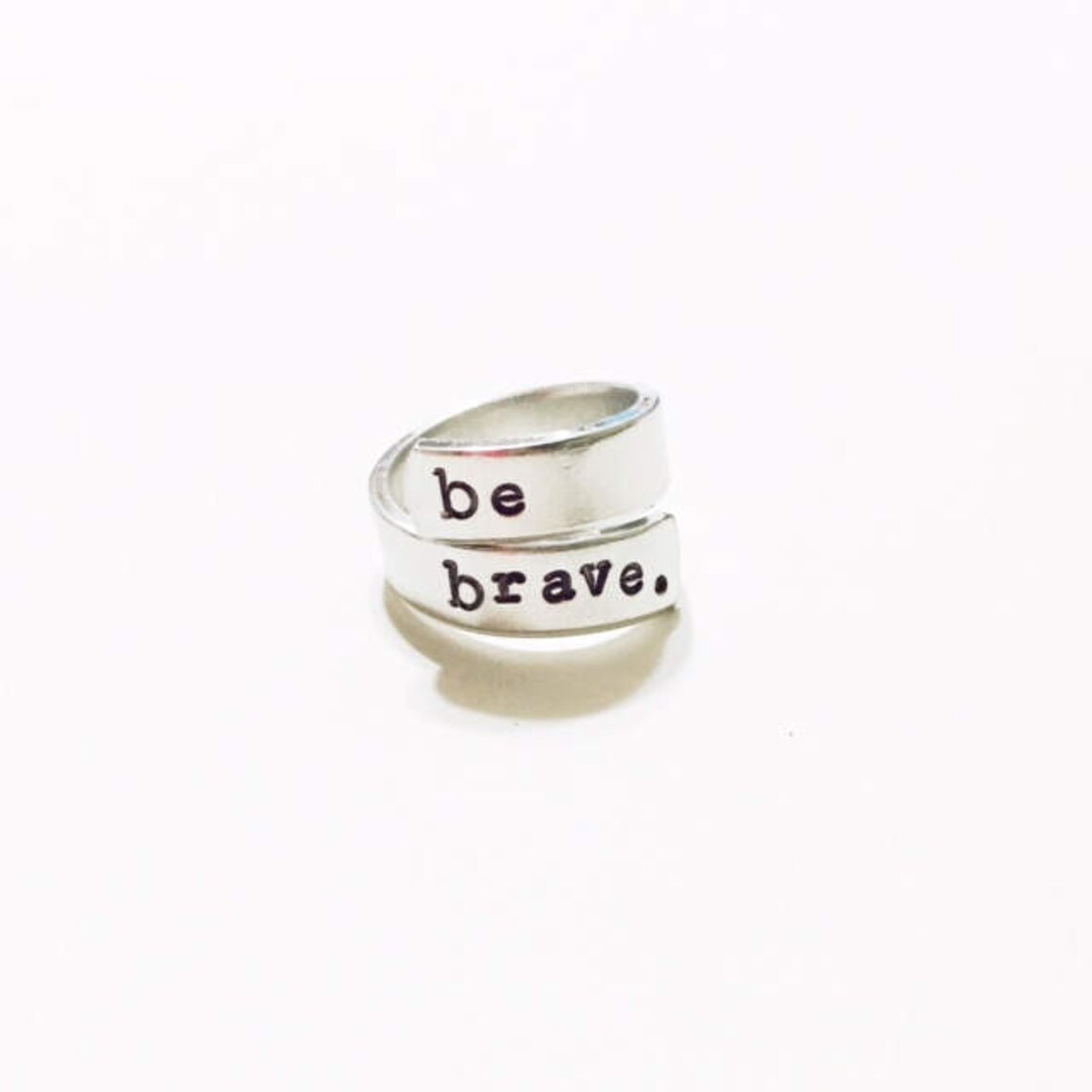 Be Brave Wrap Ring Inspirational Jewelry - Etsy
