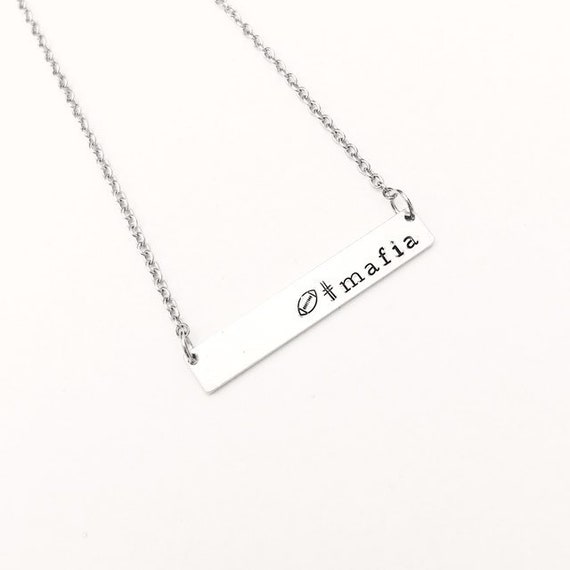 Buffalo Bills Mafia Necklace Hand Stamped | Etsy