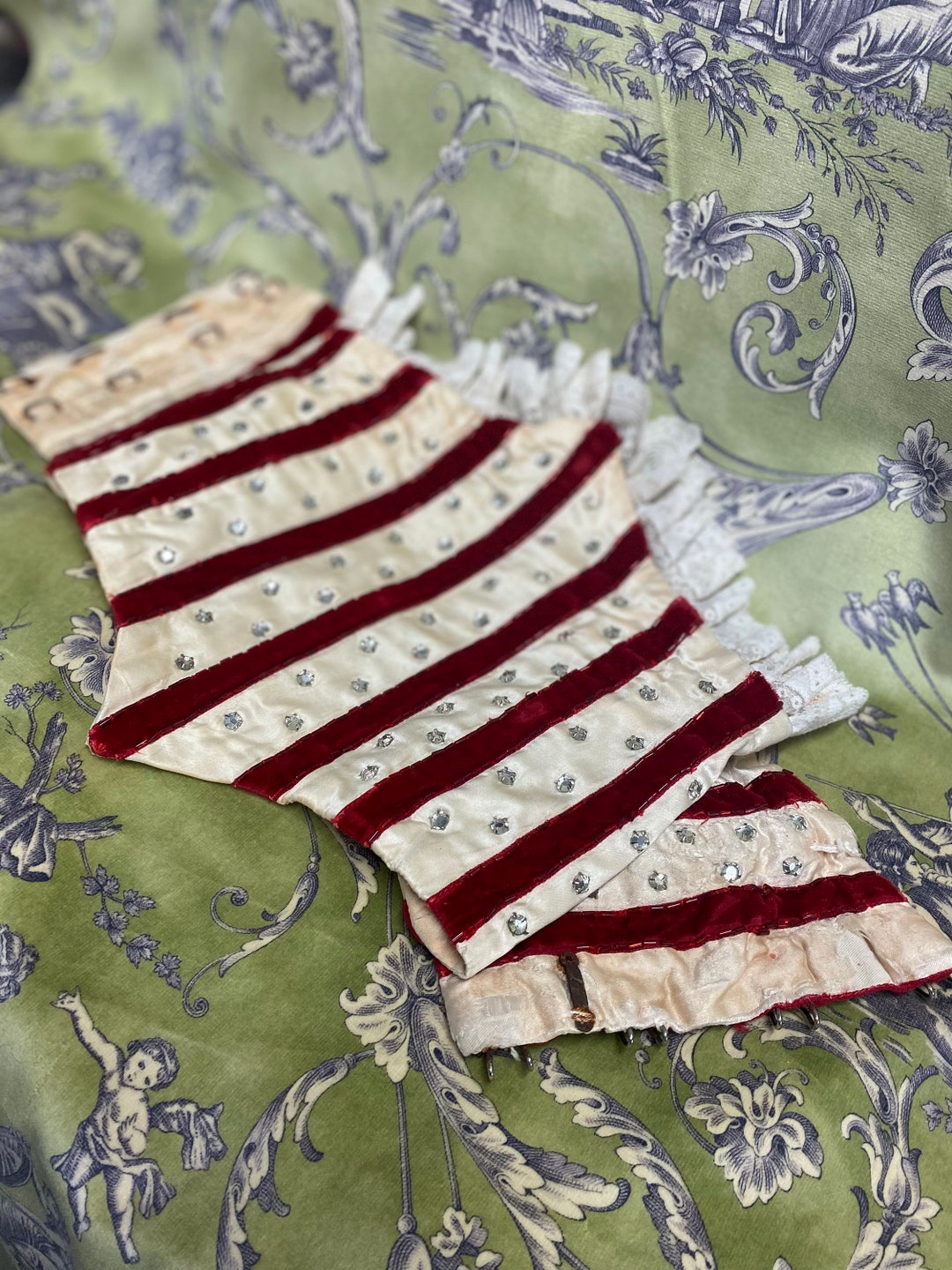 Original Vintage MOULIN ROUGE French Folies Cabaret Corset With Name ...