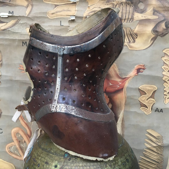 Antique 1800s Medical Leather Orthopaedic Corset Corrective Posture Polio Steampunk Etsy Canada