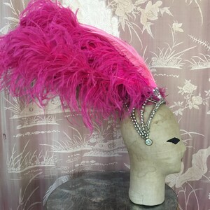 Original Vintage French Folies Showgirl Cabaret Rhinestone Headpiece ...