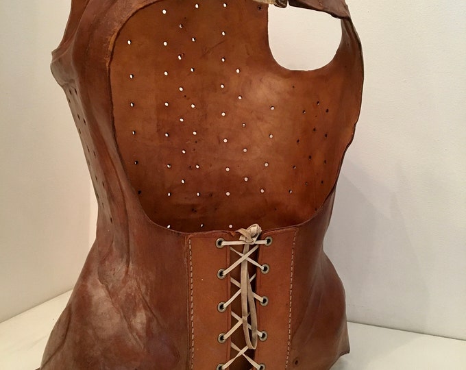 Antique 1920s Medical Leather Orthopaedic Corset Corrective Posture ...