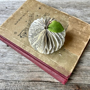 Book Page Honeycomb Paper Apple Teacher Gift or Fall Decoration - Etsy