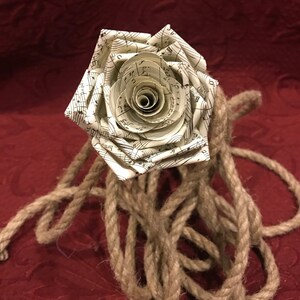 Sheet Music Roses handmade paper flowers | Etsy