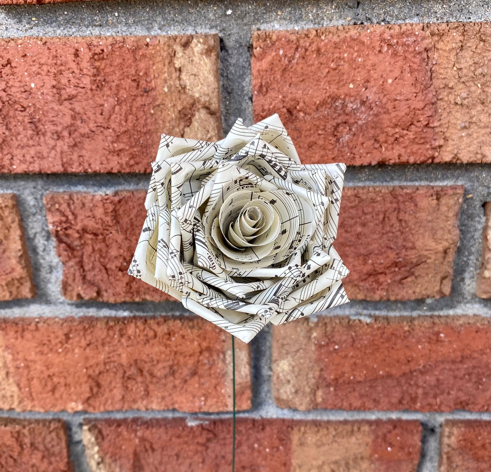 Sheet Music Roses, Handmade Paper Flowers for a Music Lover or Musician ...