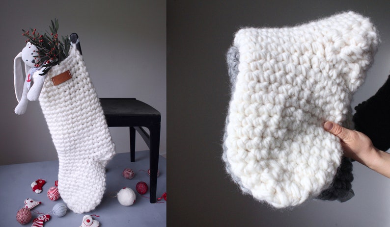 Crochet Pattern Only Jumbo Stocking Crochet Pattern Make - Etsy