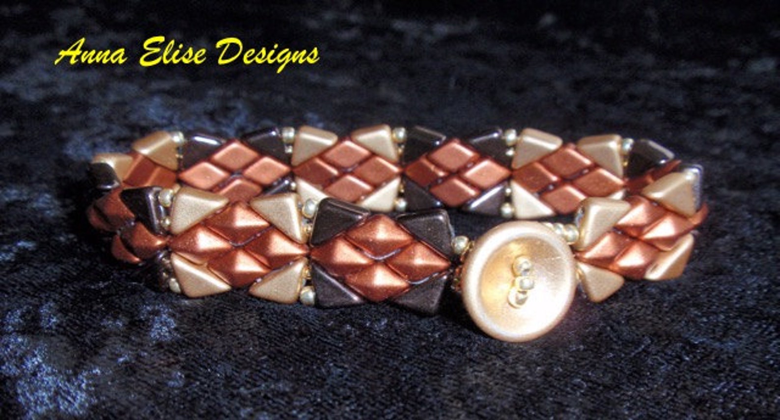 Beading Tutorial for Aztec Treasure Bracelet - Etsy