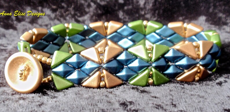 Beading Tutorial for Aztec Treasure Bracelet - Etsy