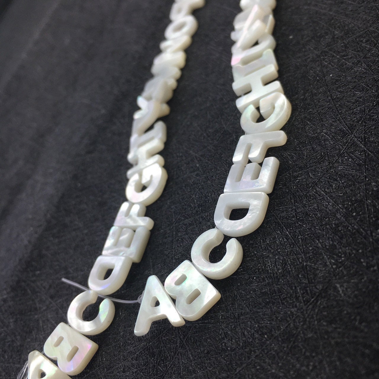 26pcs 10mm Natural White MOP A-Z Entire Alphabet Capitals - Etsy