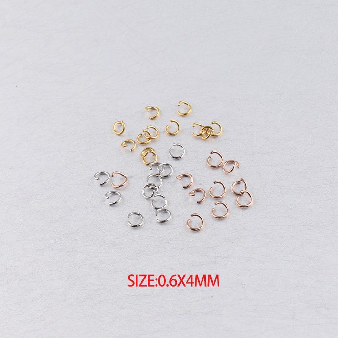 100pcs 4-6mm Stainless Steel Open Ring,jump Ring,round Ring,round Clasp ...