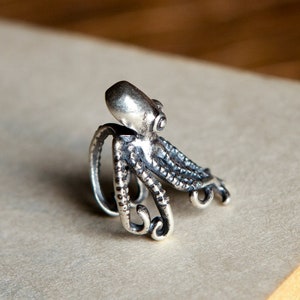 S925 Sterling Silver Octopus Ear Clip Earrings Animal Ear Clip Earrings ...