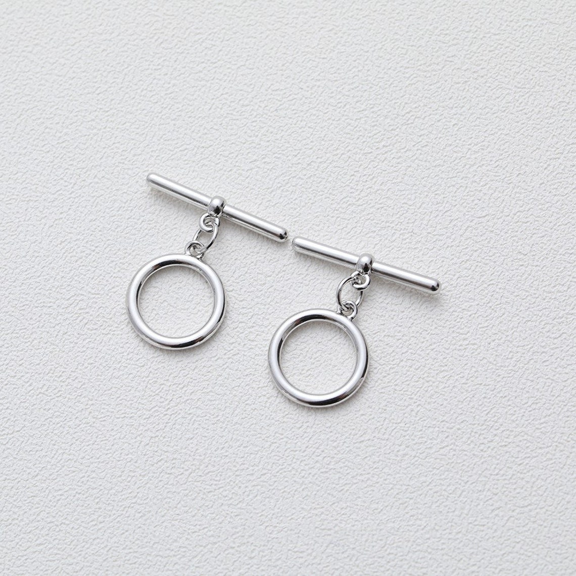 10Sets Silver Plated Round OT Clasp Heart OT Clasp Geometry OT | Etsy