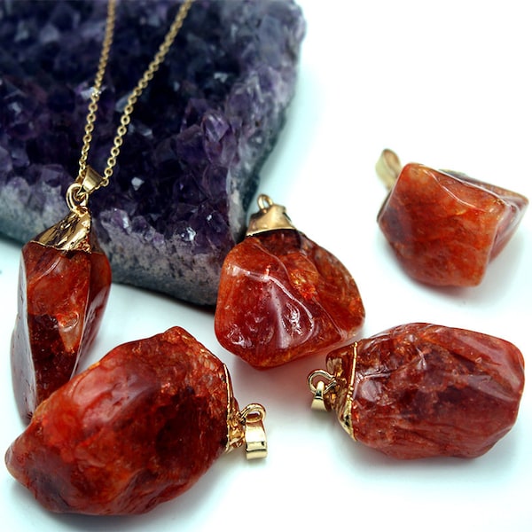 Red Crystal Pendant - Etsy