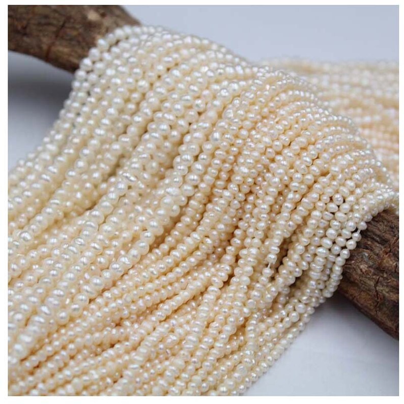 1 Strand Potato Freshwater Pearlsfresh Water Seeds Pearl - Etsy