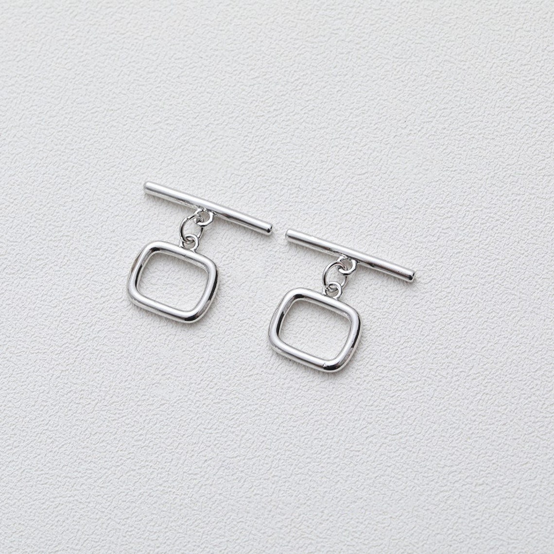 10Sets Silver Plated Round OT Clasp Heart OT Clasp Geometry OT | Etsy